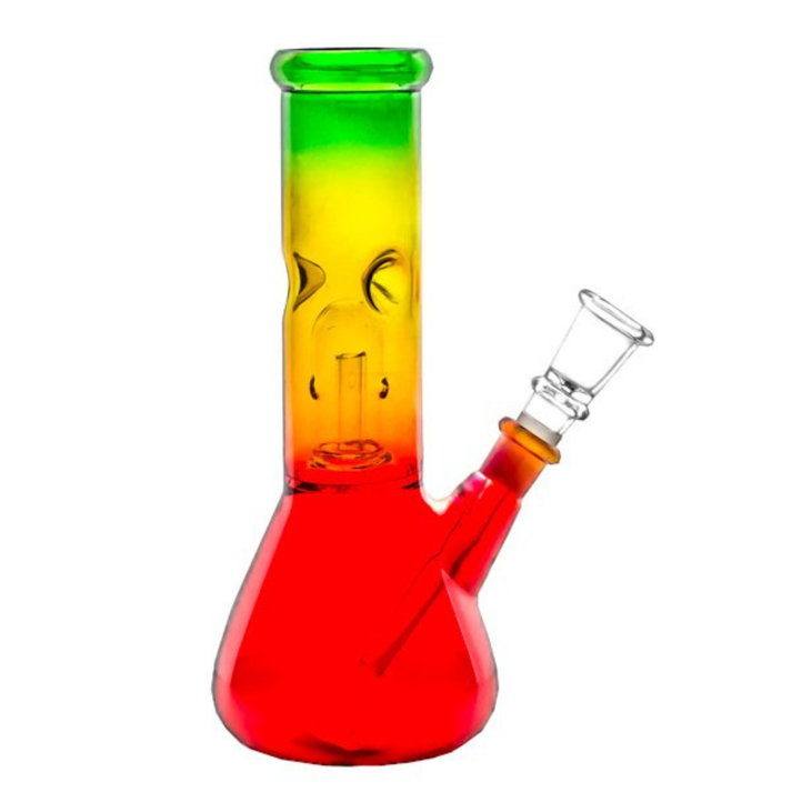 Rasta Dome Perk Glass Bong 20cm with Ice Catcher, Built-In Stem & Cone ...