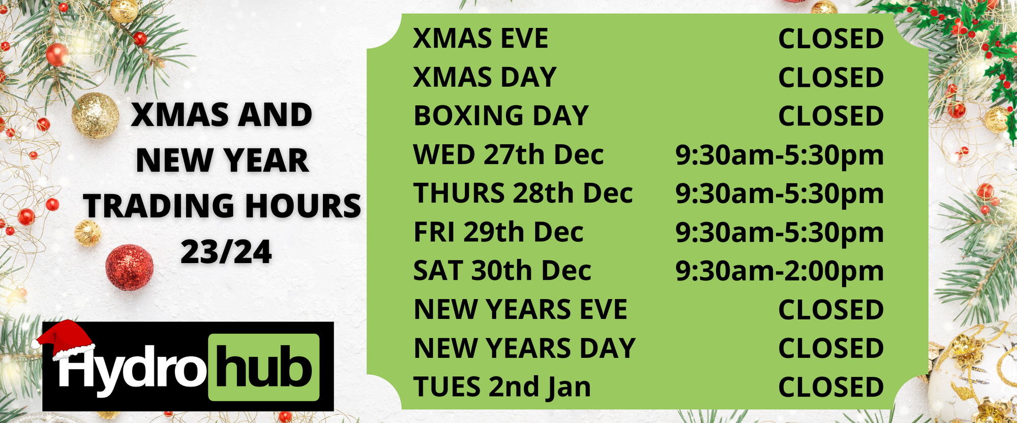 Hydro Hub, Hydroponics Equipment Supplier.